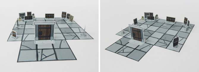 Paper Dungeon and papercraft accessories for tabletop role-playing games